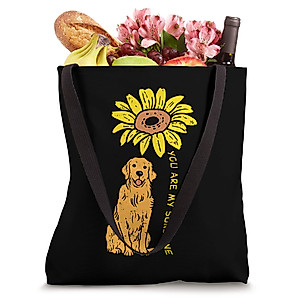 Sunflower Sunshine Golden Retriever Pet Dog Girls Women Gift Tote Bag