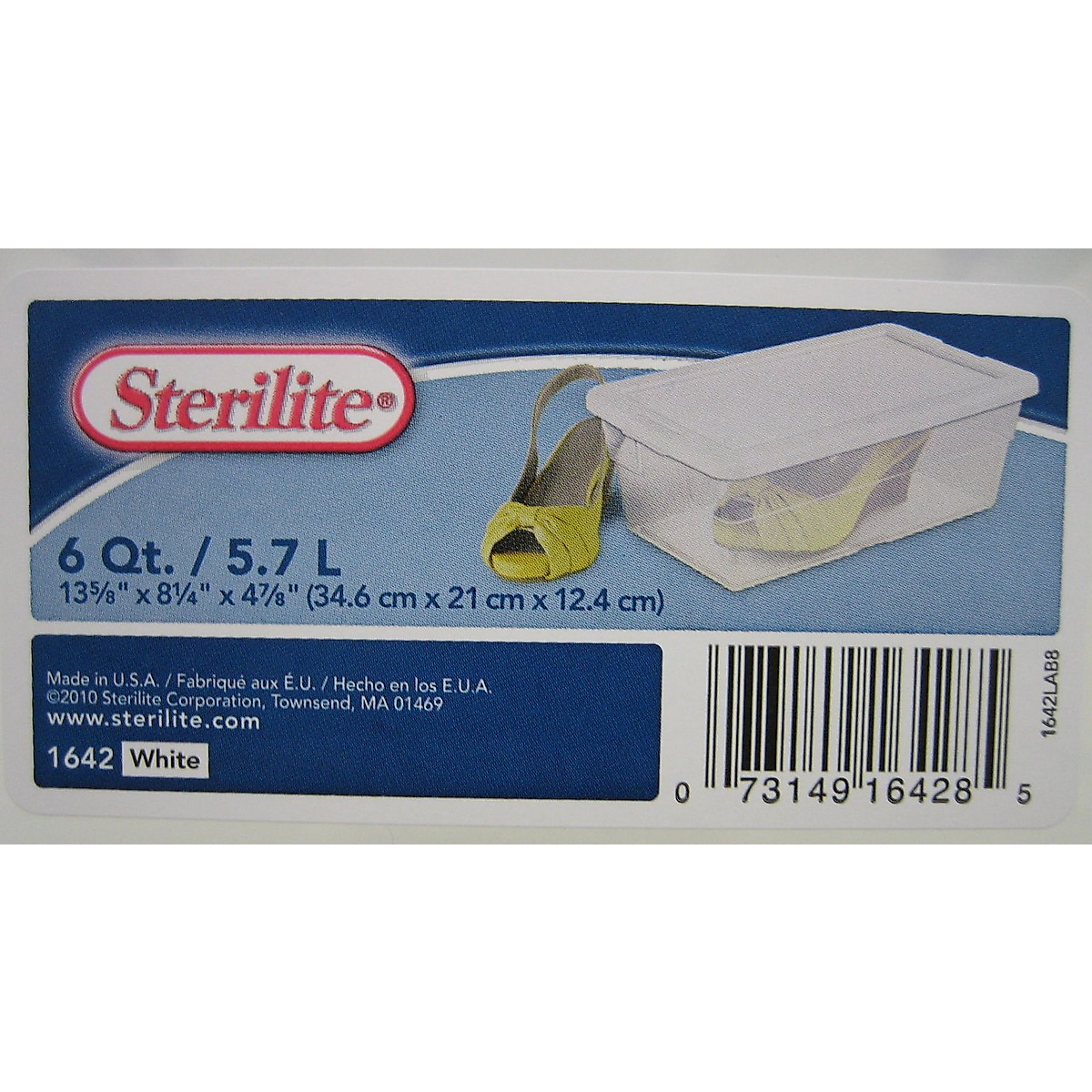 Sterilite Box Storage, 1 Pack