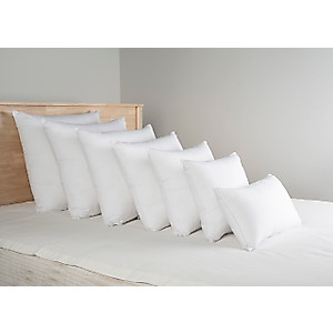 18x18 Pillow Inserts Pack of 4 - White Throw Pillows, Throw Pillow Inserts for Decorative Pillow Covers, Throw Pillows for Bed, Couch Pillows for Living Room, Throw Pillows for Couch, Fluffy Pillows