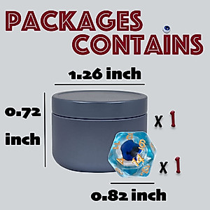 DND Eyeball Dice with Metal Box, Byhoo D20 Dice of Dungeons and Dragons, DND Eye Dice with Case Set - Board Game 5e DND Accessories Handmade Dice for Tabletop RPG Game Starter Beginner