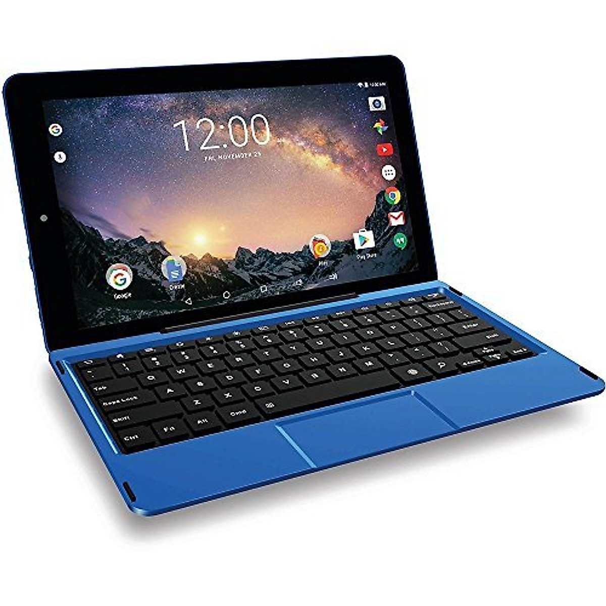 RCA 2018 Premium High Performance Galileo Pro 11.5" Touchscreen Tablet Computer with Detachable Keyboard, Intel Quad-Core Processor 1GB Memory 32GB SSD Webcam WiFi Bluetooth Android 6.0, Blue