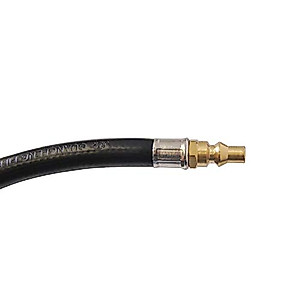 KIBOW 39 Inch Low Pressure Propane Quick-Connect Hose- 1/4” Safety Shutoff Valve & Male Full Flow Plug for RVs