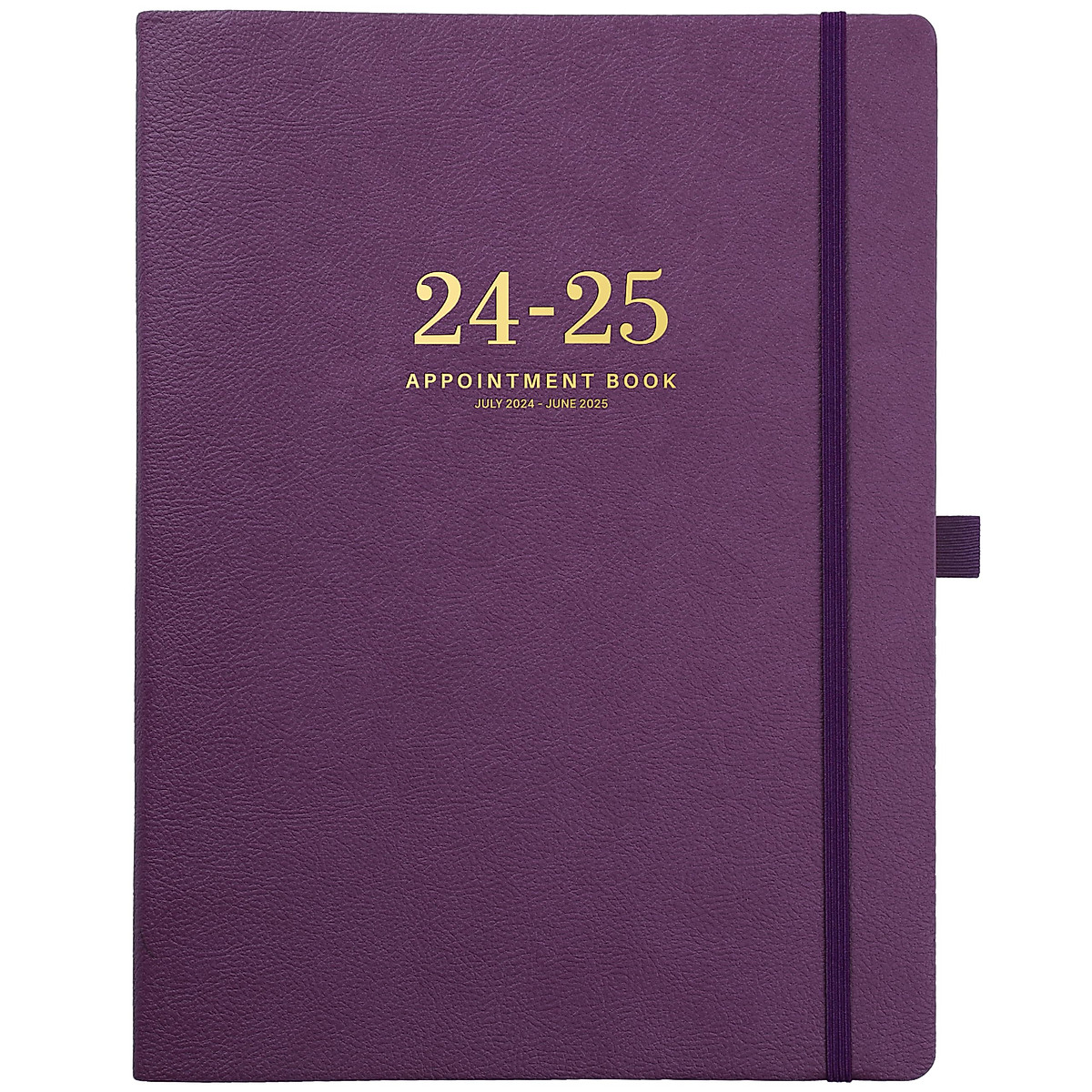 Appointment Book 2024-2025 /Planner - Weekly Appointment Book, JUL 2024 - JUN 2025, 8.5" x 11", Daily/Hourly Planner with 15-Minute Interval, Purple