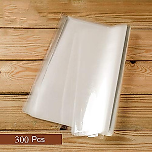 Cellophane Packaging Sheets, 300 PCS 11.8x11.8inch Cellophane Paper Sheet for Bread Cakes Desserts, Cellophane Wrap Packaging Convenient for Store Take-away Pastry by FUNZON FH031 (300 Pcs)