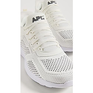 APL: Athletic Propulsion Labs Women's Techloom Tracer Sneakers, Ivory/Cement/White, 7 Medium US