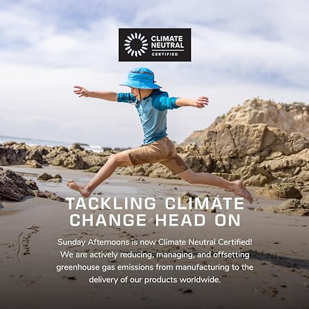 Sunday Afternoons Kids' Fun Bucket Hat, Royal, Large