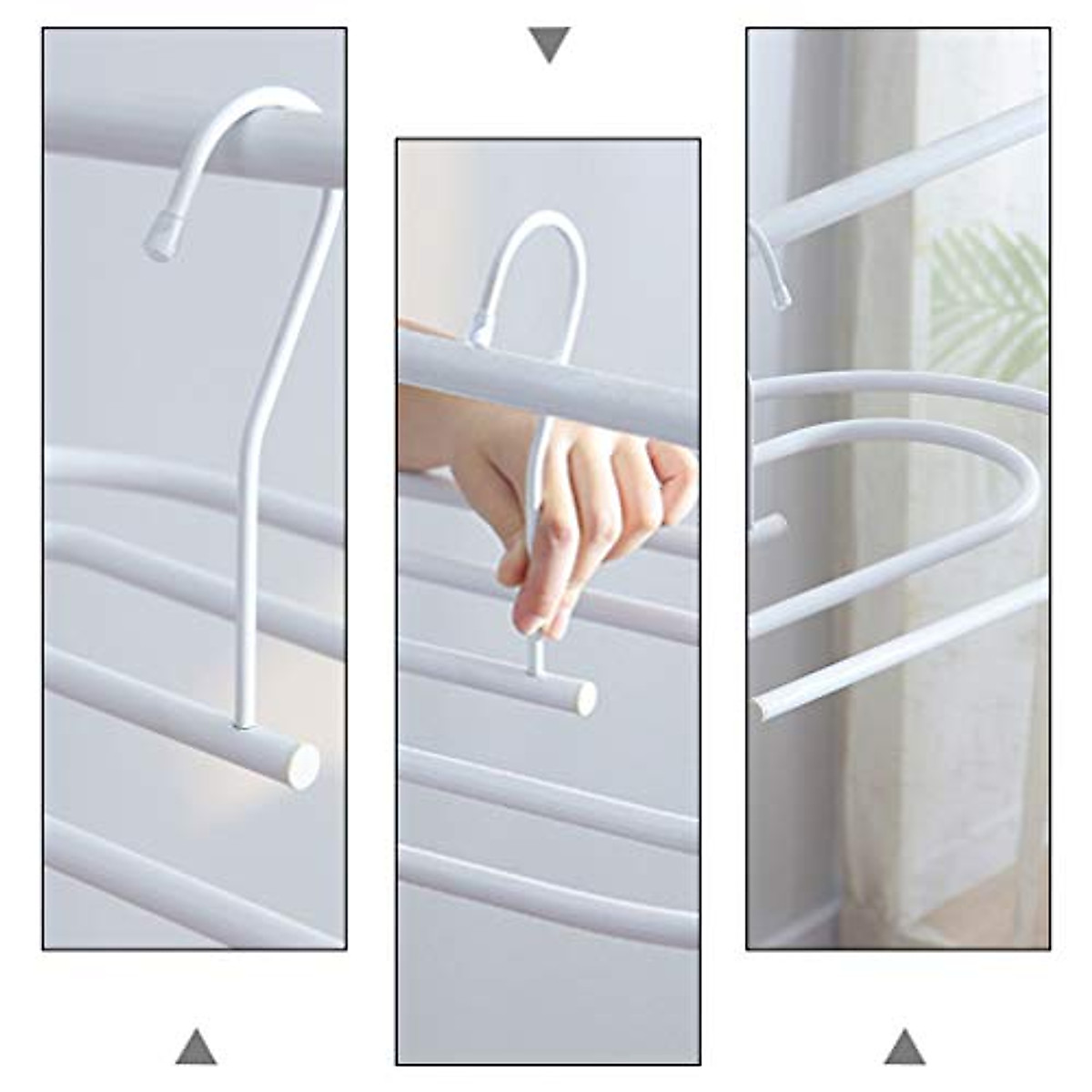 Garneck Metal Clothes Hanger Spiral Shaped Drying Rack Laundry Stand Hanger Rotating Hangers Quilt Coverlet Blanket Clothes Rack Space-Saving Rack Folding Clothes Rack