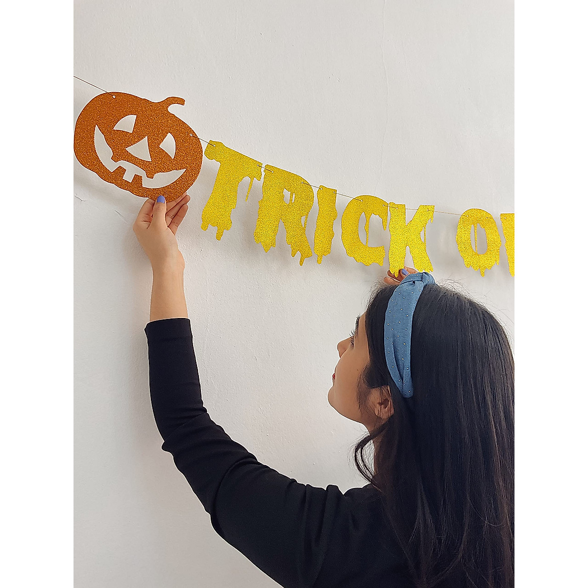 Bestus Trick or Tequila Halloween Decorations Banner - Adult Halloween Party Supplies Sign