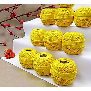 S2J Set of 10 Pcs Cotton Crochet Knitting Thread Tatting Yarn Embroidery Ball