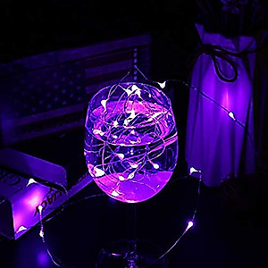 Gocheaper String Lights,Mini 10M 100 LEDs Copper Wire String Fairy Lights Party Home Garden Bedroom Outdoor Indoor Wall Decorations (Purple)