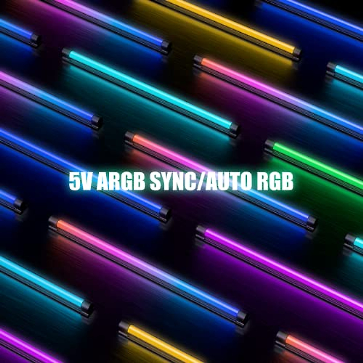 novonest Upgraded Magnetic LED Strip, 14.17"(360mm), Black, Acrylic Diffuse Material ARGB LED Strip, SATA Auto Rainbow/5V 3PIN, for Aura SYNC, Gigabyte RGB Fusion, MSI Mystic Light Sync, LB360