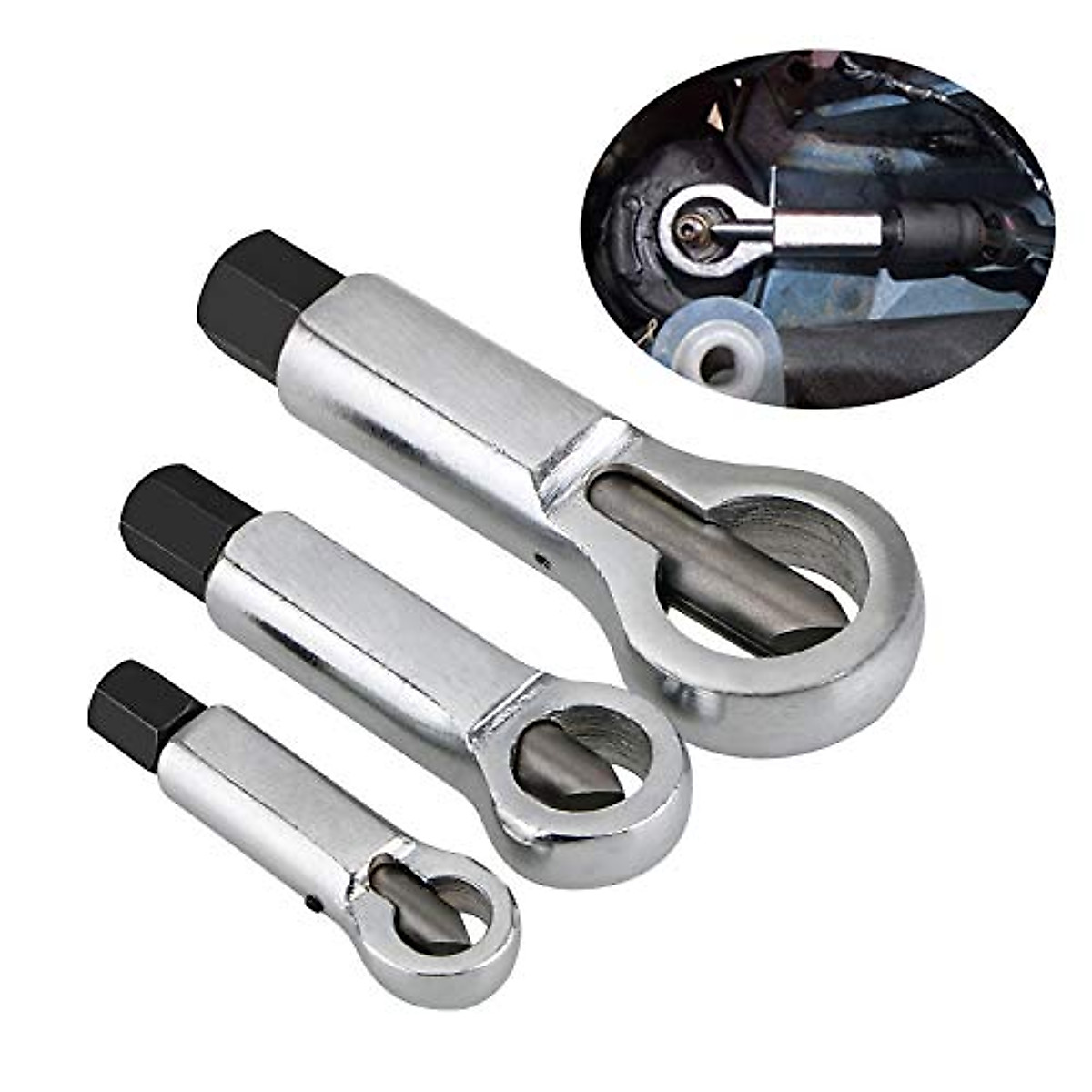 EEEKit Metal Nut Splitter Cracker, Metal Nut Splitter Breaker Manual Pressure Nut Cracker Remover Extractor Tool, 9-12mm/12-16mm/16-22mm Nut Remover Extractor Tools