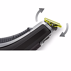 Philips Norelco Oneblade Pro Hybrid Electric Hybrid Styler, Trimmer and Shaver, QP6510/70 - Wet & Dry use, 12-Length Precision Comb