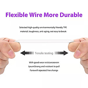 2 Pcs USB-A to USB-C Fast Charger Cable Cord for iPad Pro 12.9 Inch (3rd 4th 5th 6th Generation) 11 Inch 4th/3rd/2nd/1st Gen & New iPad Mini 6th Gen, iPad Air 4/5th Gen, for Stylus Pen Charging Cable