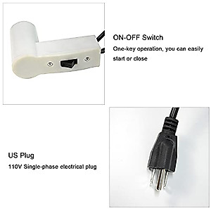 Nisorpa 280W Concrete Vibrator Motor Concrete Vibrator for Concrete Vibrating Table Concrete Vibrator Vibration Motor 110V 60HZ 2840rpm with US Plug and 5.9fts Power Cable