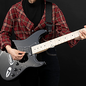 Ktaxon 39 Inch Electric Guitar Kit, Full-Size Beginner Solid Body SSS Pickups Guitar Kit with Gig Bag, 20W Amplifier, Strap, Tremolo Bar, & Cable