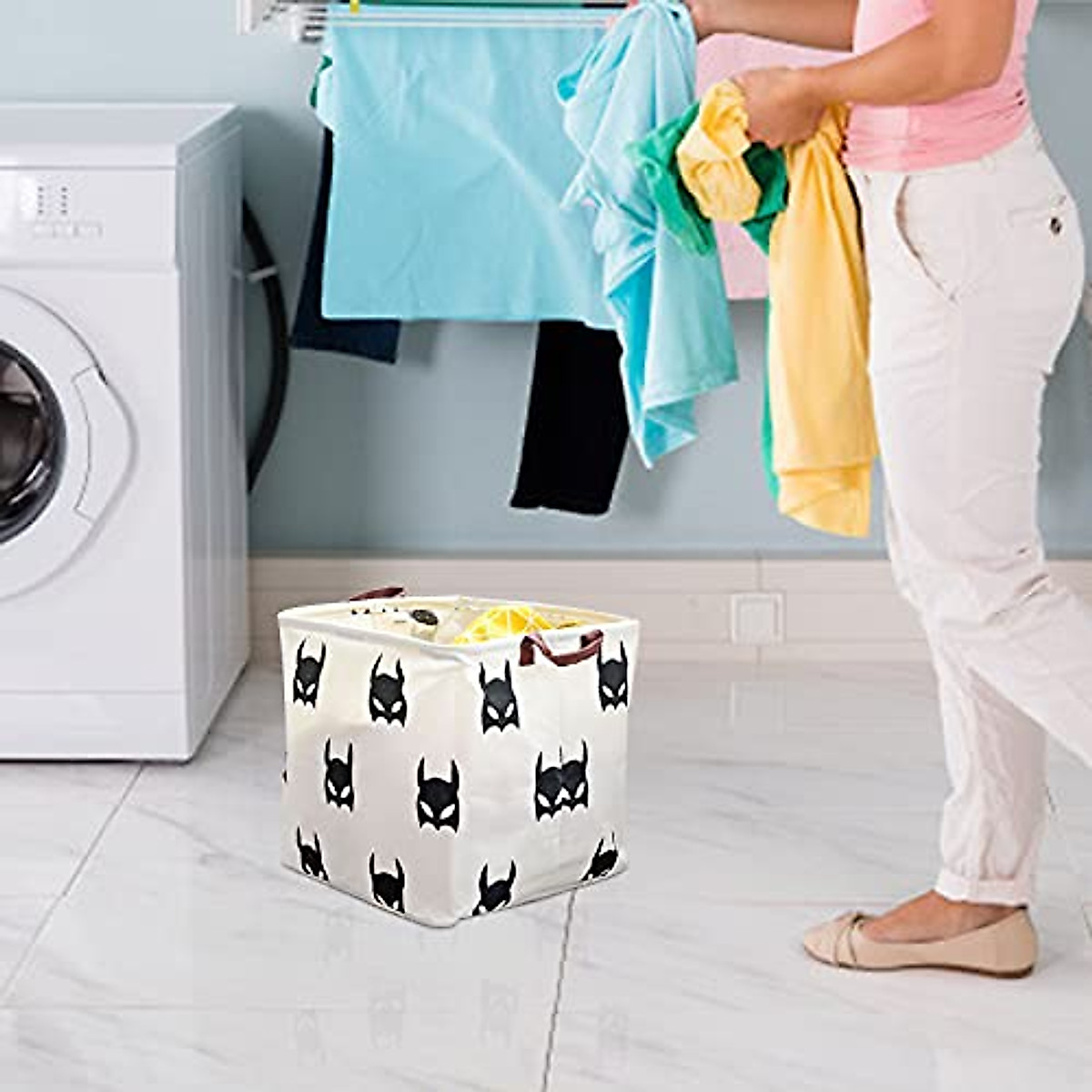 Square Folding Fabric Storage Basket Children Clothes Toy Storage Bucket MX2