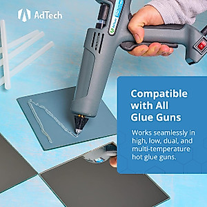 AdTech Premiere Hot Glue Sticks 10" Full Size, White, 85 Sticks