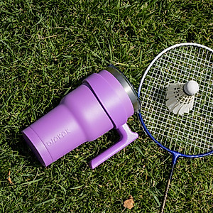 BJPKPK 20 oz Tumbler With Handle And Straw Stainless Steel Insulated Tumbler Cups For Water Or Ice Coffee,Oasis