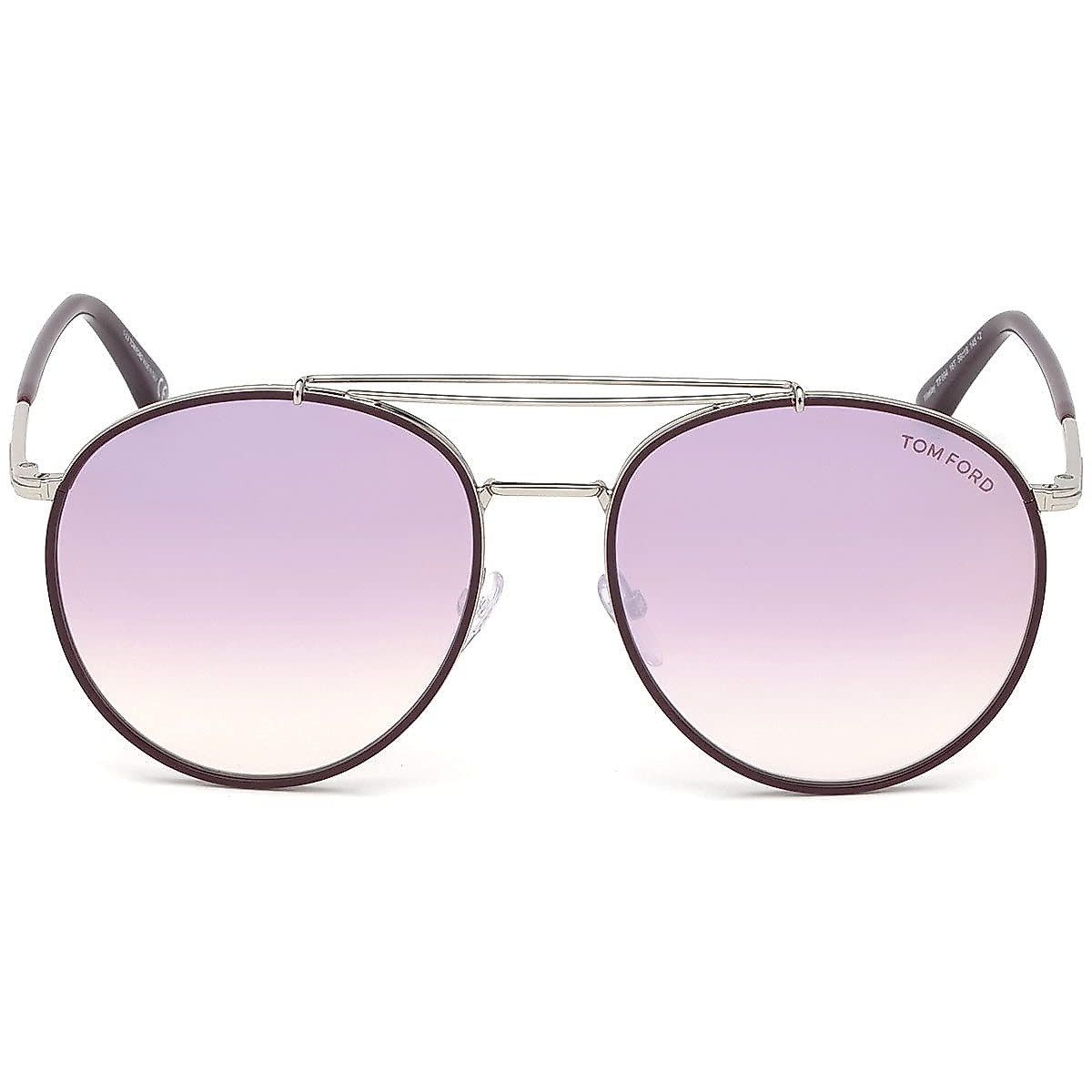 Tom Ford WESLEY FT 0694 Silver/Red Shaded 58/18/145 men Sunglasses