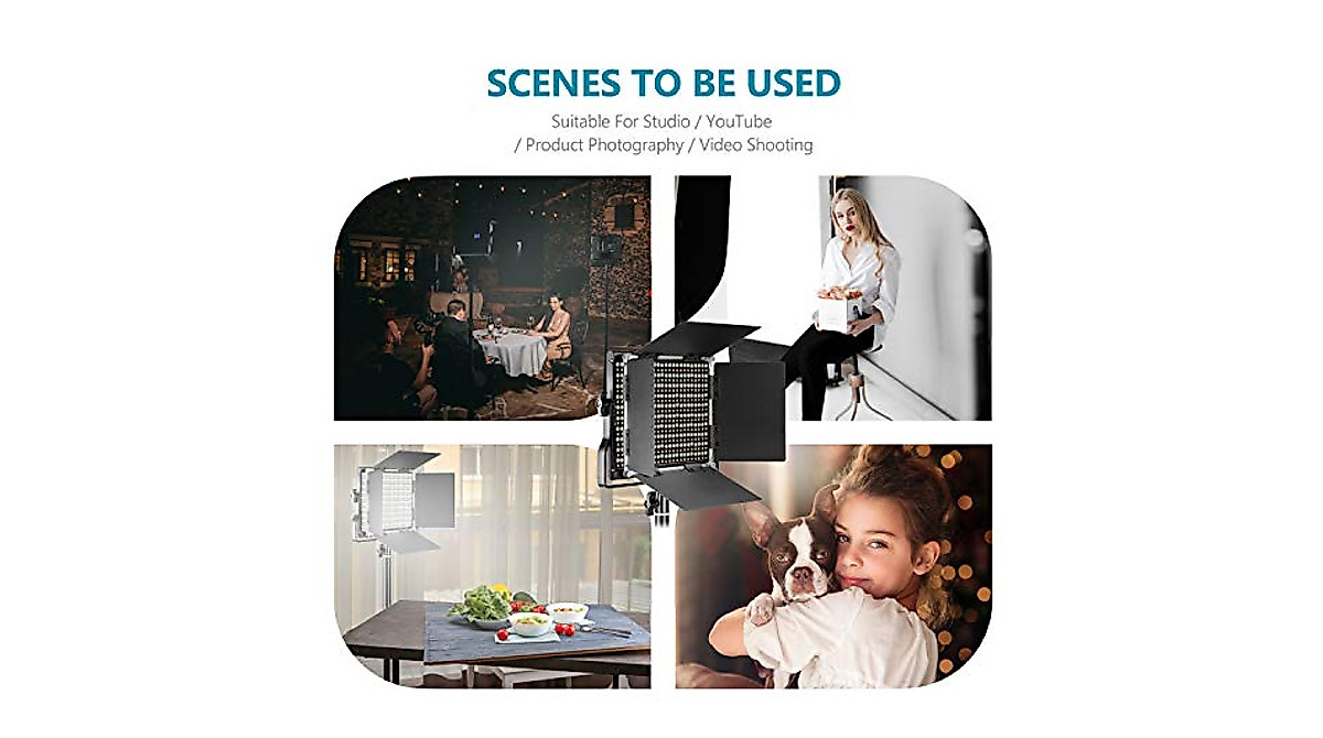 Neewer 660 LED Video Light - Dimmable Bi-Color Panel for Studio & YouTube