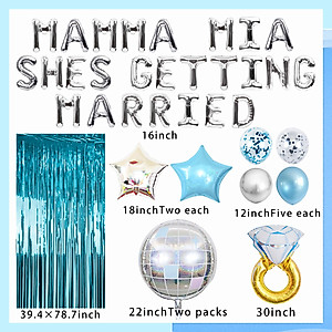 JeVenis Mamma Mia Shes Getting Married Bachelorette Decoration Last Disco Party Supplies Mamma Mia Bachelorette Decoration 70s Bachelorette Decoration
