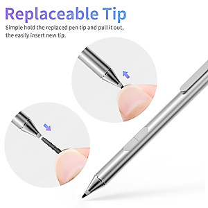 Digital Pen for Lenovo Touchscreen Laptop, Active Capacity Stylus Pen for Lenovo ThinkPad x1 Yoga Miix IdeaPad Flex 5/6 with 2048 Levels of Pressure