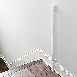 Qdos Safety Universal Baseboard Adapter for All Baby Gate | White | Professional Grade Safety - Universal Solution for Gate Installation Over a Baseboard - Works with All Gates - Easy Installation