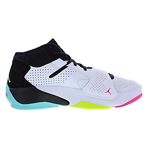 Jordan Zion 2 Men's Basketball Shoes, White/Volt-Black-Dynamic Turquoise, 9.5 M US