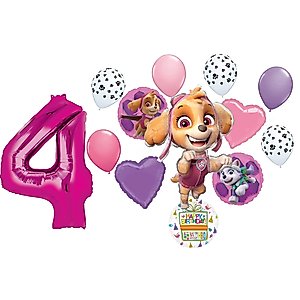 Paw Girl Pups on Patrol Skye 4th Birthday Party Supplies Balloon Bouquet Decorations