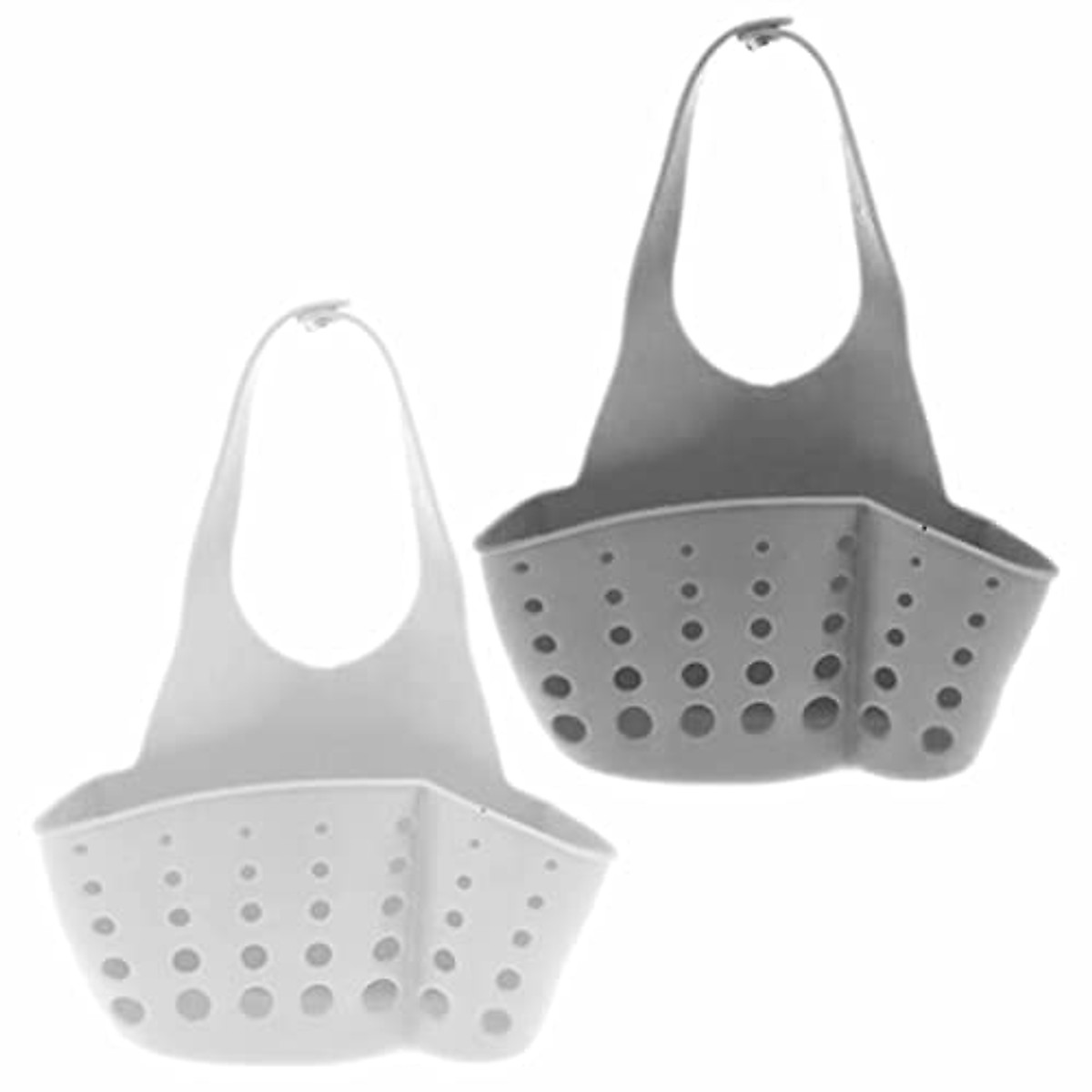 2 Pc Sink Caddy Bathroom Shower Sponge Bath Soap Rack Holder Hanging Organizer