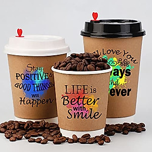 Rub-On Rainbow Quotes & Stickers: Aesthetic Motivational & Thought-Provoking Decals (DIY Party Pack of 17 Pcs - Color1)