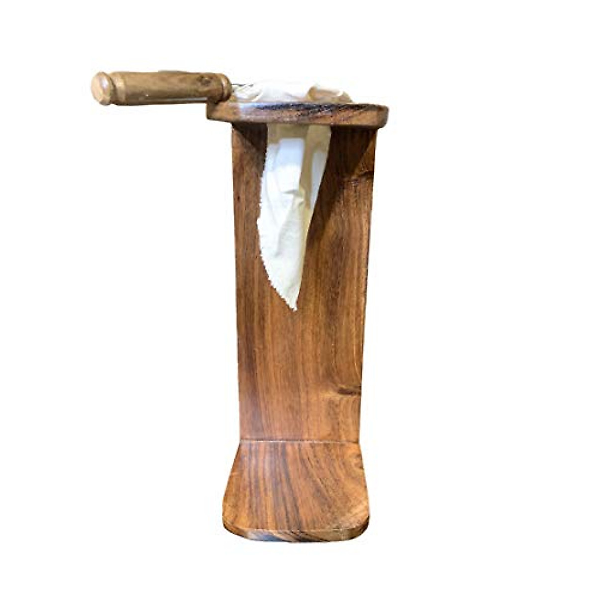 Chorreador, Nicaraguan Handmade Wooden Stand Coffee Dripper with Reusable Cloth Filter