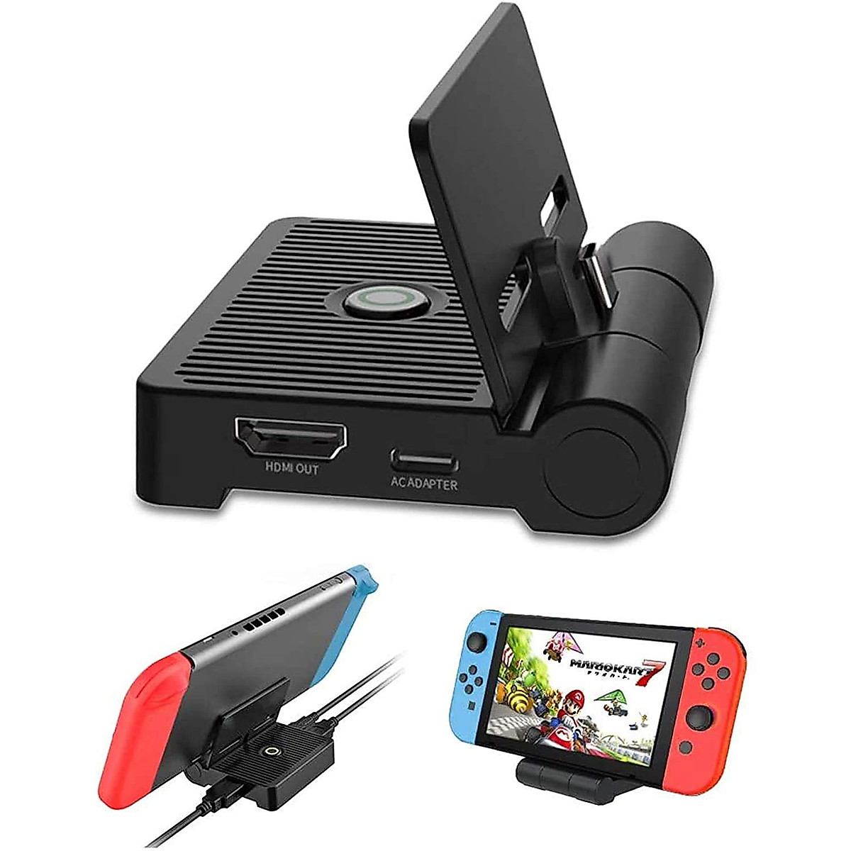 Nintendo 2020 Switch Family Christmas Holiday Bundle - Animal Crossing: New Horizons Edition + NexiGo_Joy-Con and Pro Controllers Charging Dock + Console Charging Station Bundle