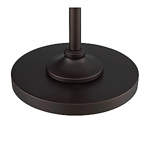 360 Lighting Kayne Farmhouse Rustic 61" Tall Standing Floor Lamps Set of 2 Lights Downbridge Task Adjustable Foot Switch Brown Satin Bronze Finish Living Room Bedroom House Reading Office Home Decor