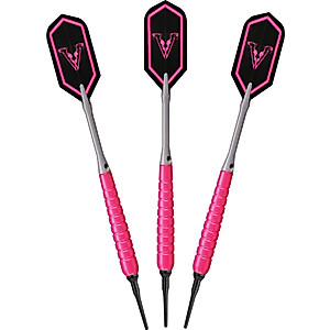 Viper V Glo Soft Tip Darts, Pink/Grey, 18 Grams