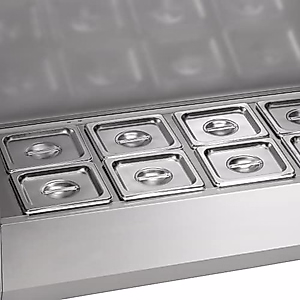 Arctic Air ACP48 47.25-Inch Countertop Refrigerated Sandwich/Salad Prep Table, Stainless Steel, 115v