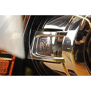 Mopar Pair Of Dodge Ram 1500 2500 3500 Black Projector Headlights OEM