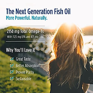 Nordic Naturals Ultimate Omega 2X, Lemon Flavor - 60 Soft Gels - 2150 mg Omega-3 - High-Potency Omega-3 Fish Oil with EPA & DHA - Promotes Brain & Heart Health - Non-GMO - 30 Servings