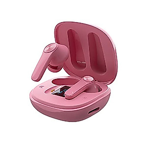 Karymi Bluetooth Earphone - Wireless Headphone - XT18 5.0 TWS Mini HD Stereo Sound in Ear Earbuds Headset - LED Display Touch Control Sports Earphone for iPhone and Android (Pink)