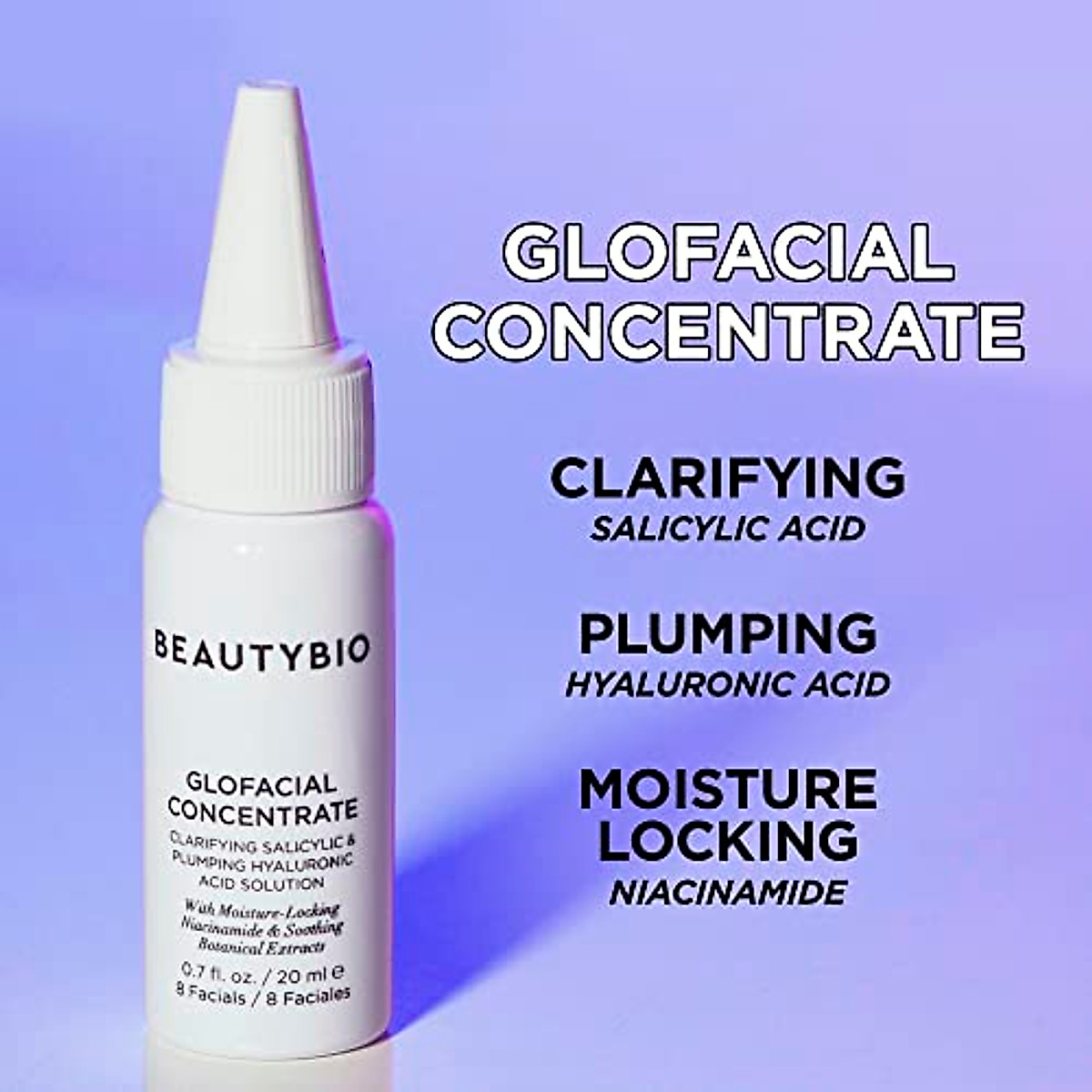 GLOfacial Hydro-Infusion Deep Pore Cleansing + Blue LED Clarifying Tool