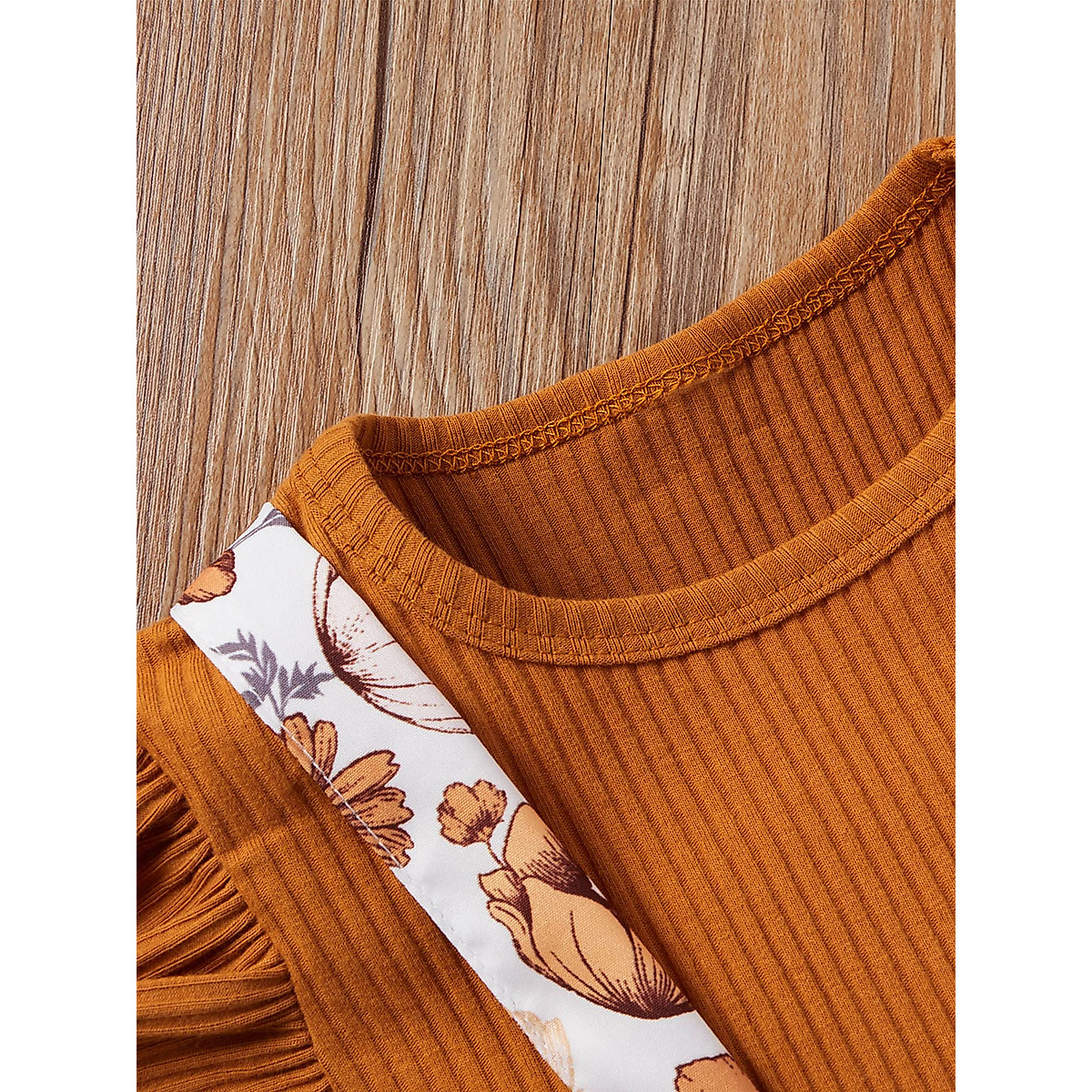 MBZJSDKHLK Newborn Baby Girl Clothes Romper Ruffle Short Sleeve Ribbed Tops Summer Infant Outfits Set Short-Green 3-6 Months