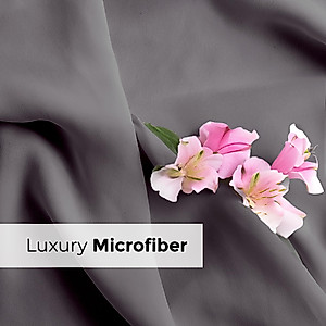 Queen Pillow Cases Set of 4 - Ultra Soft Hotel Quality Pillowcase Covers - Luxury Comfy Bedding for Women, Men, Kids & Teens - Machine Washable Pillow Protectors - 4 Pieces Set - Queen Size Dark Grey