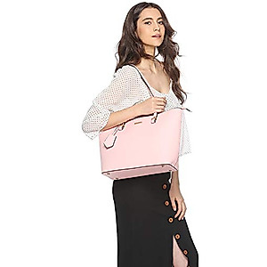 Women Fashion Synthetic Leather Handbags Tote Bag Shoulder Bag Top Handle Satchel Purse Wallet Set 4pcs