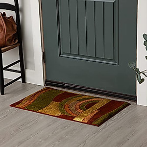 Mohawk Home New Wave Picasso Wine Abstract Accent Area Rug, 1'8"x2'10", Multi