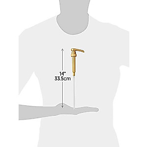 Jordan's Skinny Syrups Syrup Pump, Drink Dispenser for Sugar Free Coffee Syrup Bottles, Coffee Bar Accessories, Make Perfect Pumpkin Spice, Vanilla, Caramel Latte and More, Fits 750ml Bottle, 1 Pump