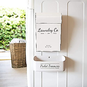 Magnetic Lint Bin Laundry Room Trash Can Farmhouse Decor Home Laundry Room Organization Storage Pods Holder Dryer Sheets Holder Dryer Vent Cleaner Laundry Room Decor Wall Mounted Washing Machine