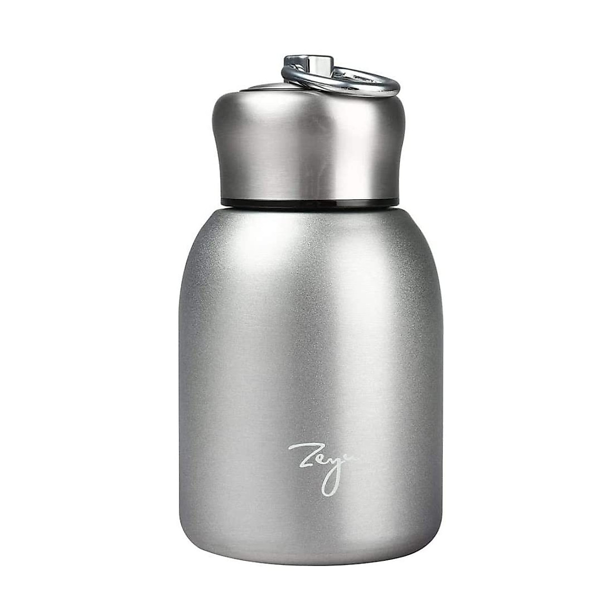10.15oz/300ML Mini Thermal Mug Leak Proof Vacuum Flasks Travel Thermos Stainless Steel Drink Water Bottle Thermos Cups for Indoor and Outdoor (Silver)