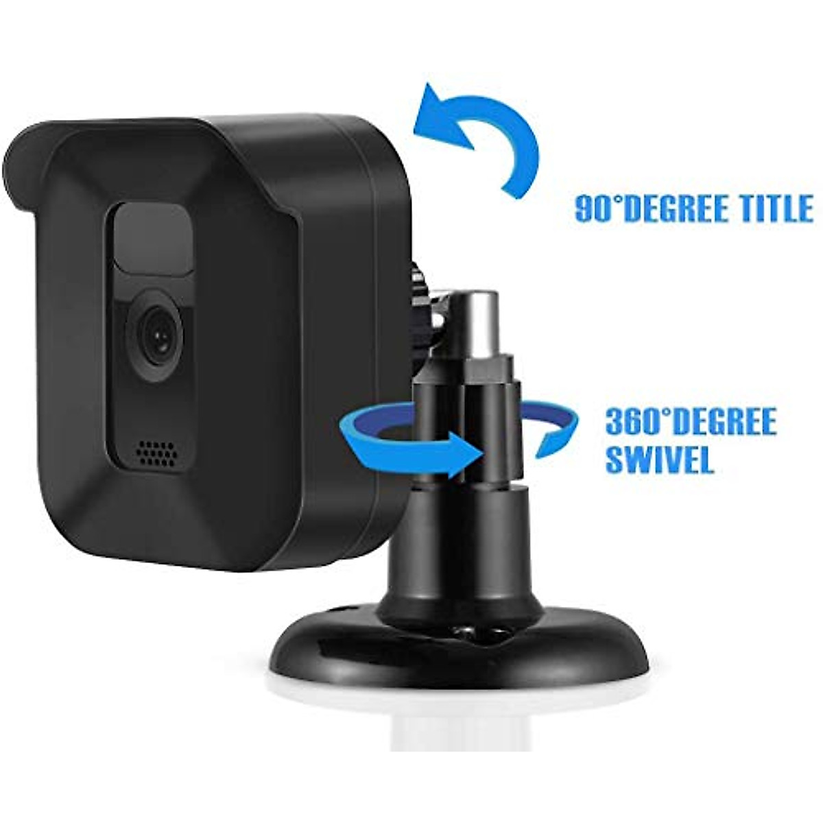 AOTNEX Wall Mounts for Blink Outdoor Camera, Outdoor Weather Proof Housing with Adjustable Mount for Blink XT/XT2 Home Security System 3 Packs (XT2 Black)