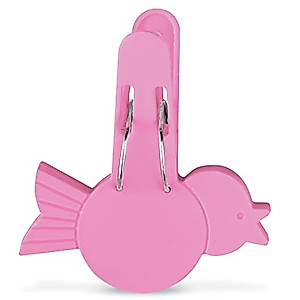 Collections Etc Multipurpose Colorful Sealing Bird Clips - Set of 24